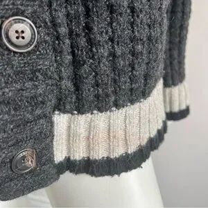 Roots | Sweaters | Roots Cabin Cozy Gray Buttonup Cardigan With Elbow ...